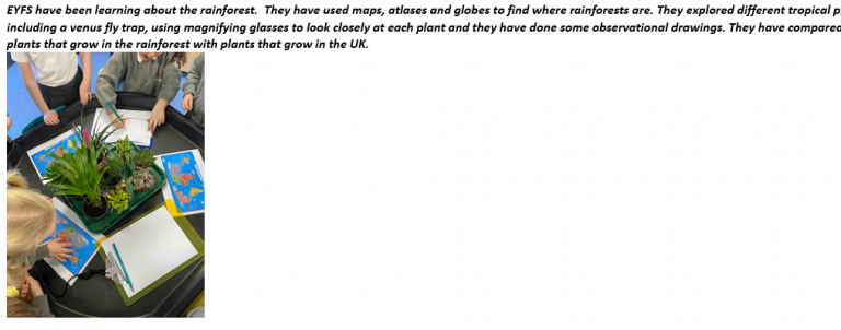 EYFS Geography | Burnham on Crouch Primary School